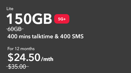 Get Singtel SIM Only Lite Plan with Online Exclusive Deals!